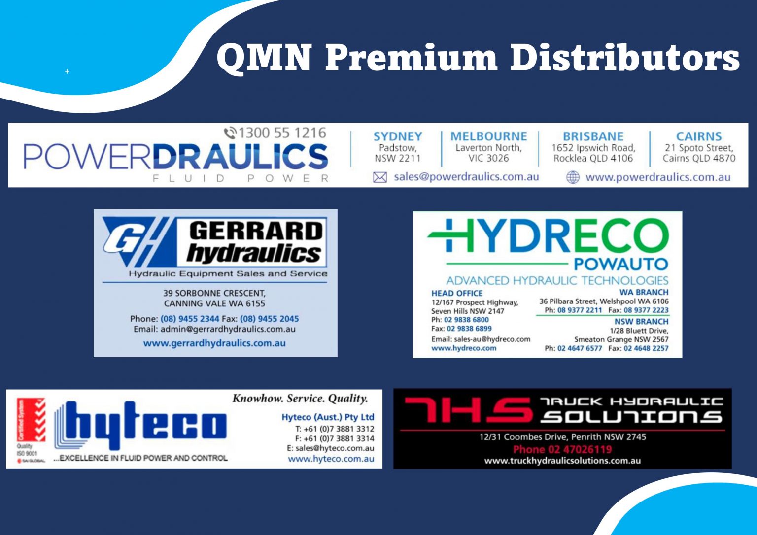 Distributors - QMN Manufacturing